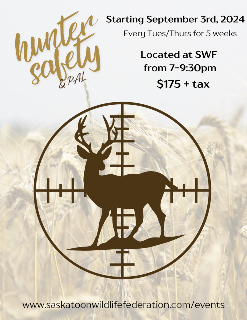Hunter Safety / PAL Combined Course (September 3rd to October 3rd, 2024 ...