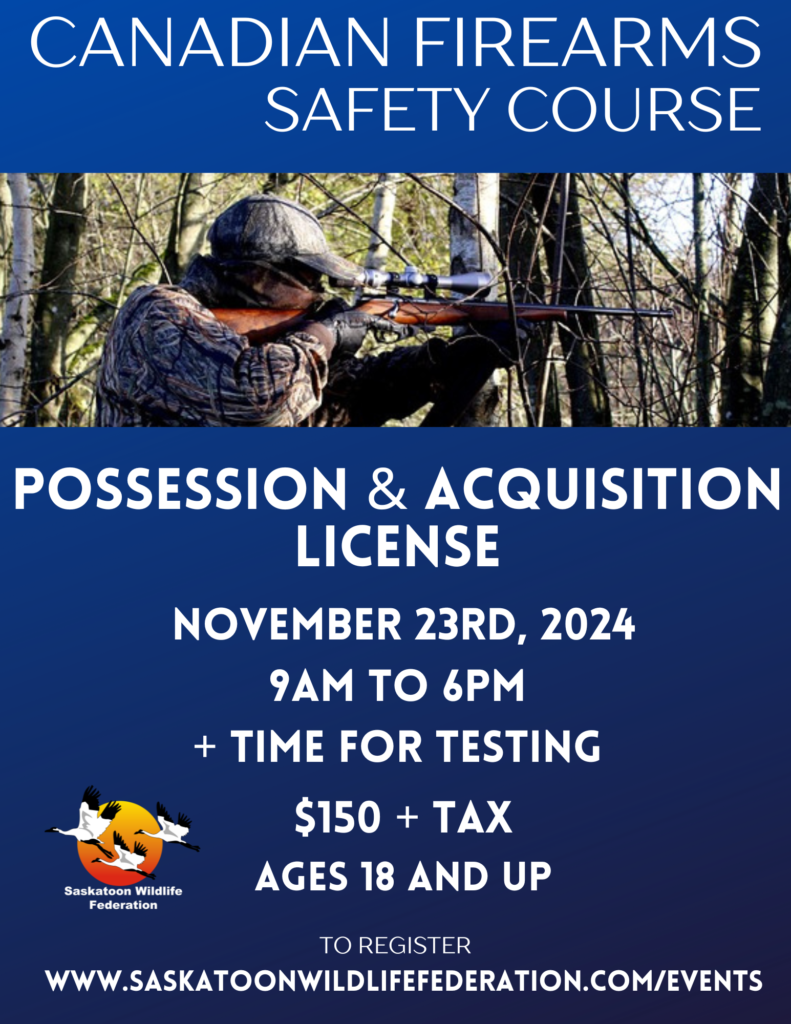 PAL Course - Nov. 23, 2024 - Saskatoon Wildlife Federation